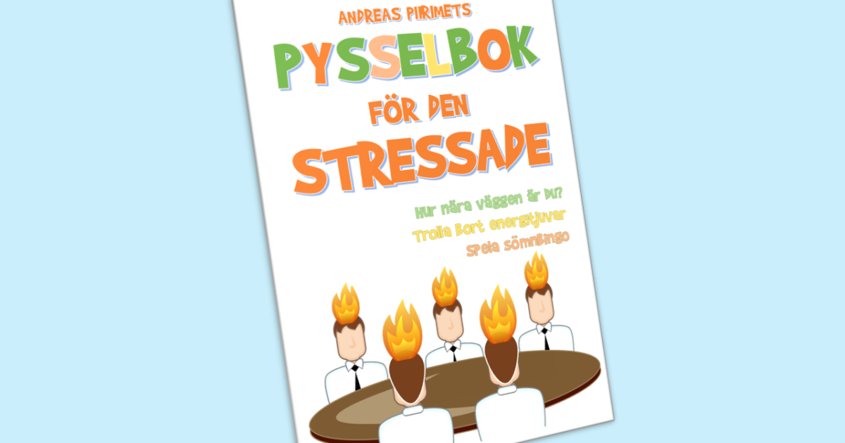 Pysselbok - Andreas Piirimets - Föreläsare inom stress